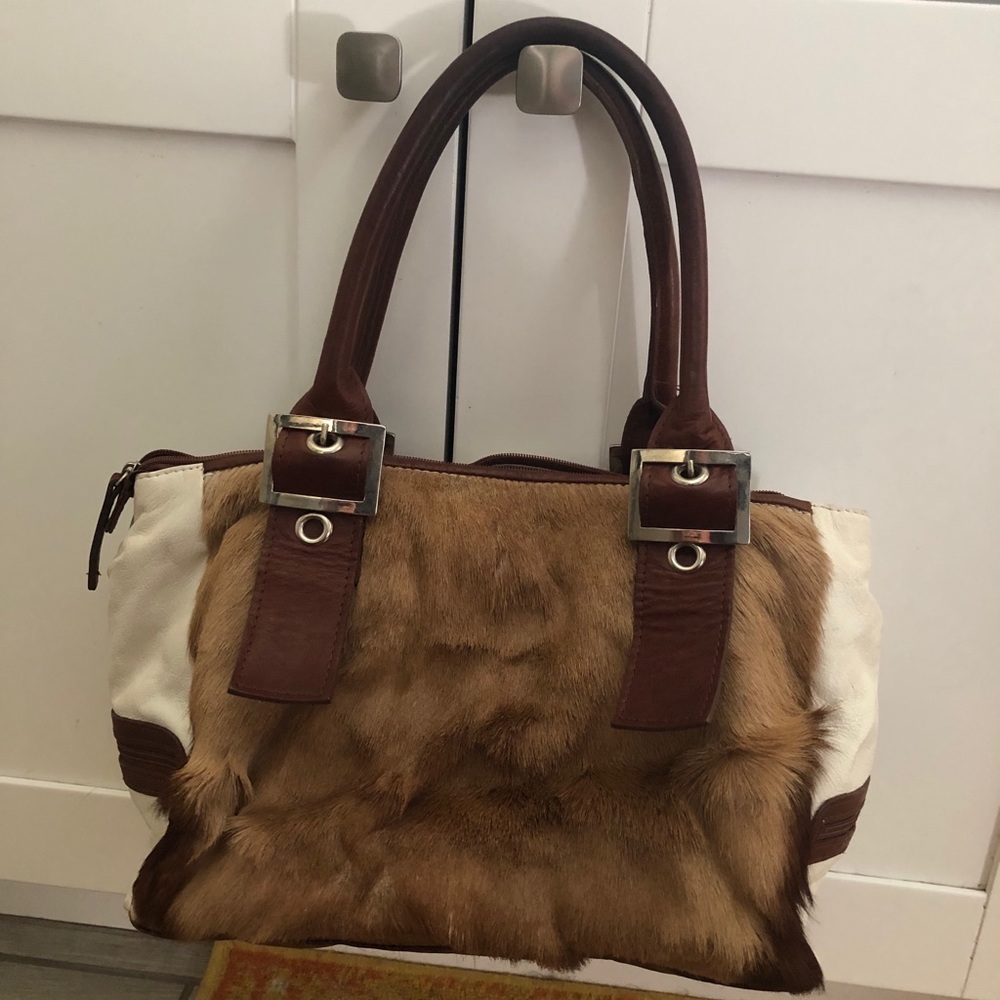 Fsp Springbok Gazelle Bag Cape Town Authentic Fur - Gem